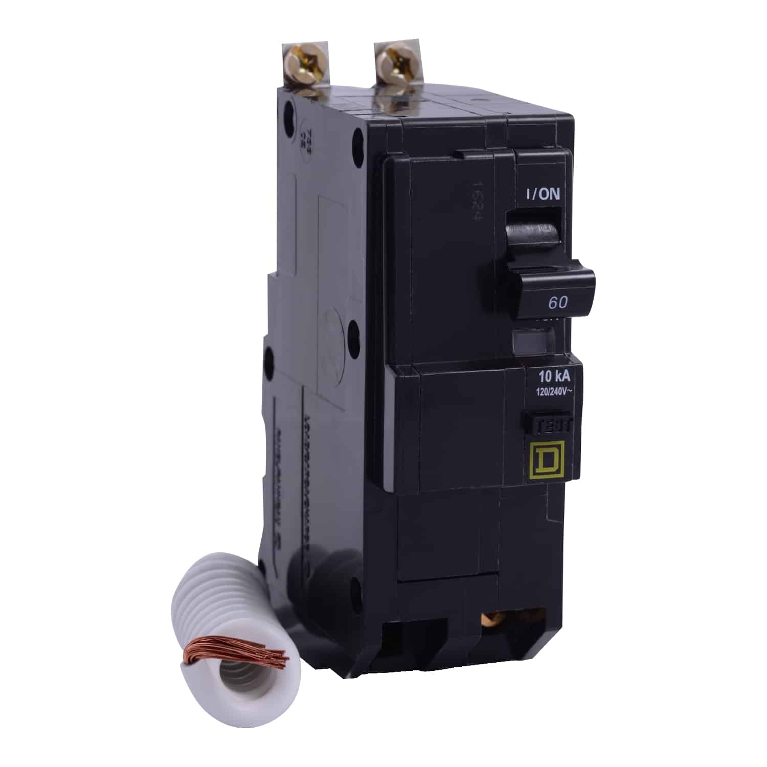 Square D Circuit Breaker QOB260EPD Mini CB, QO, 60 A, 2P, 120/240 V, 10 ...